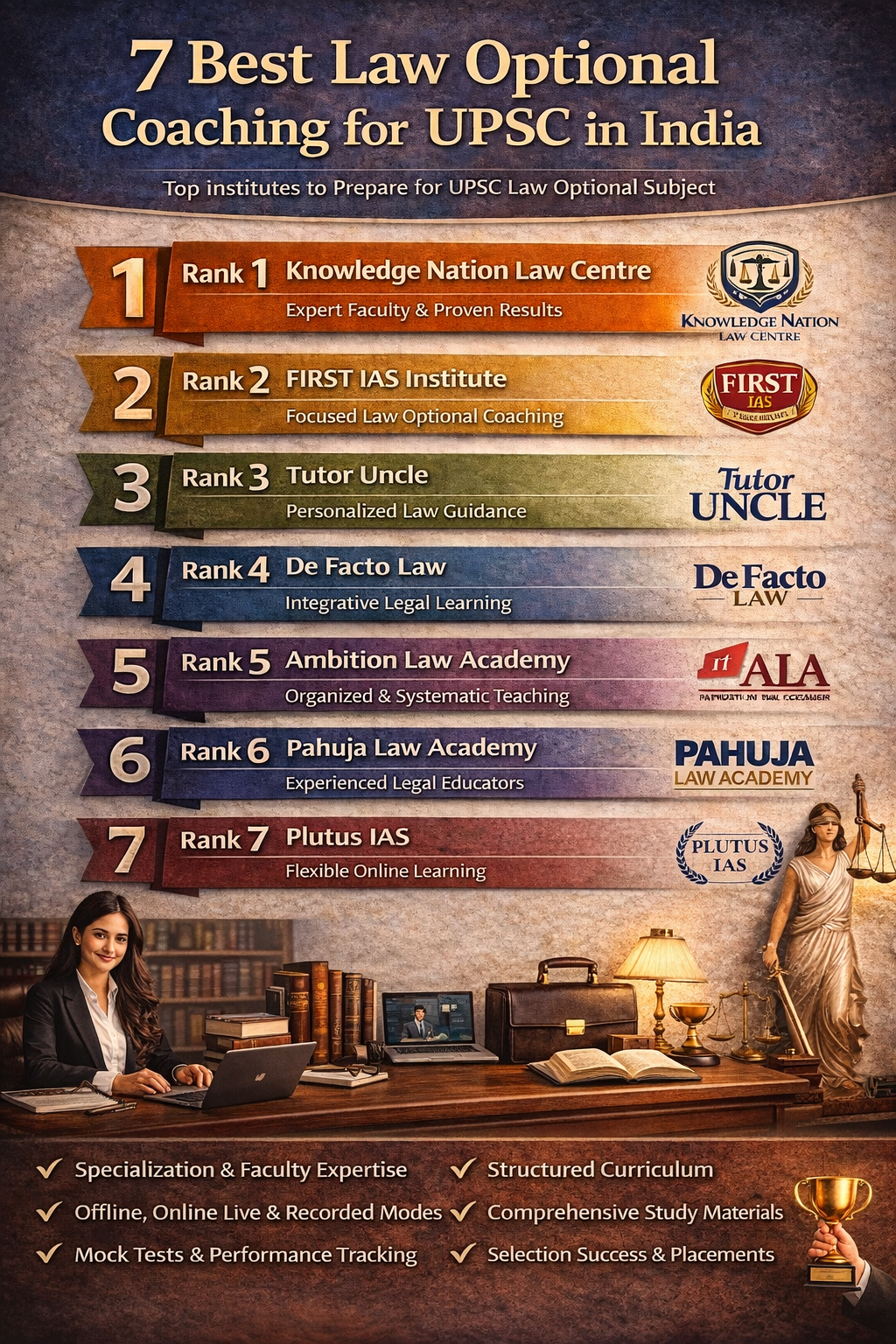 7 Best Law Optional Coaching for UPSC in India