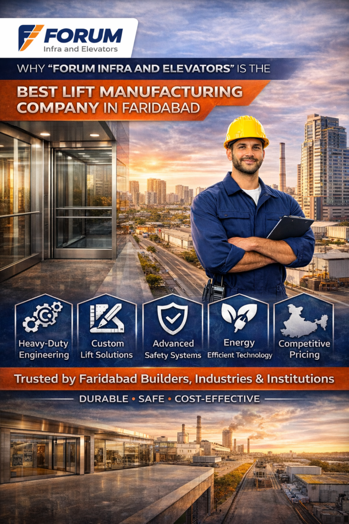 Why “Forum Elevators” Is the Best Lift Manufacturing Company in Faridabad